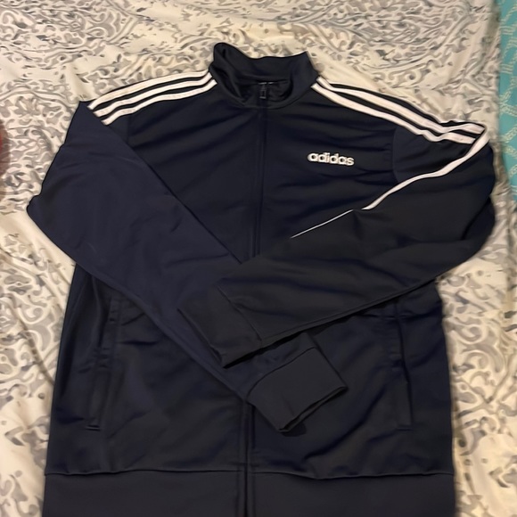 adidas | Shirts | Mens Adidas Track Coat Navy Blue | Poshmark